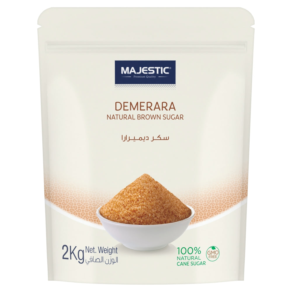 Majestic Demerara Natural Brown Sugar 2kg – Gallery Foods & Beverages LLC