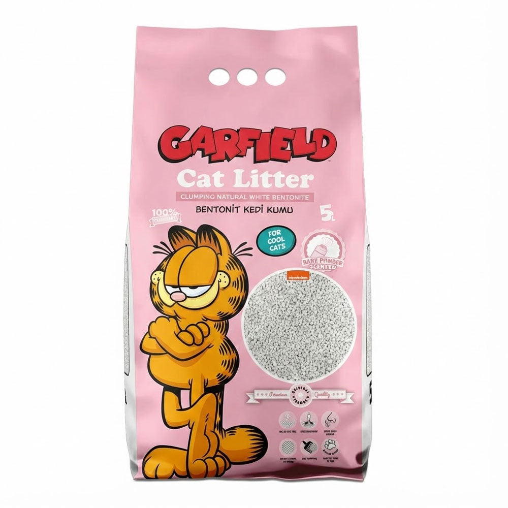 Garfield Cat Litter Bentonite Baby Powder 5 Lt – Gallery Foods ...